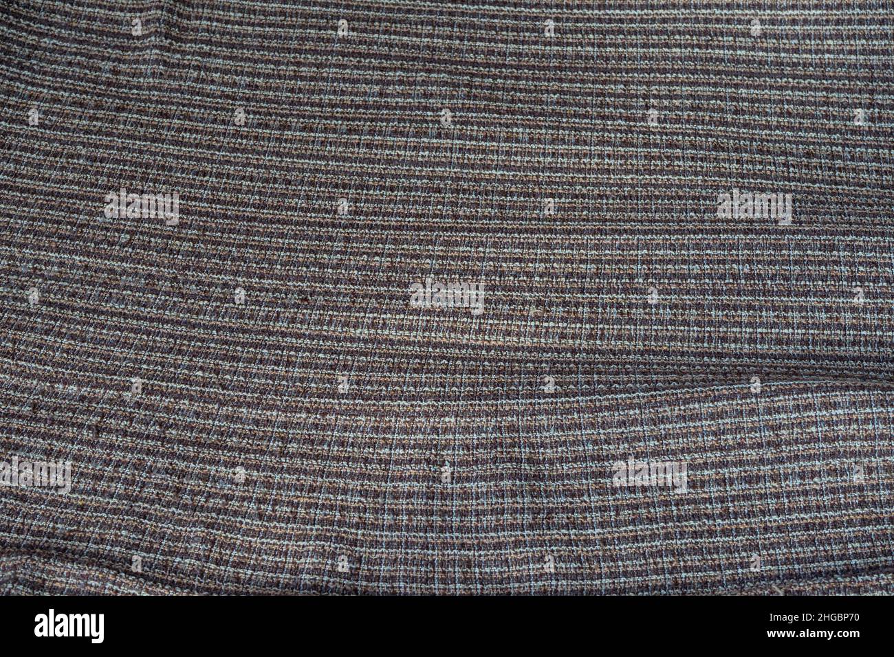 Perspective and close-up view of the abstract space of the brown fabric ...