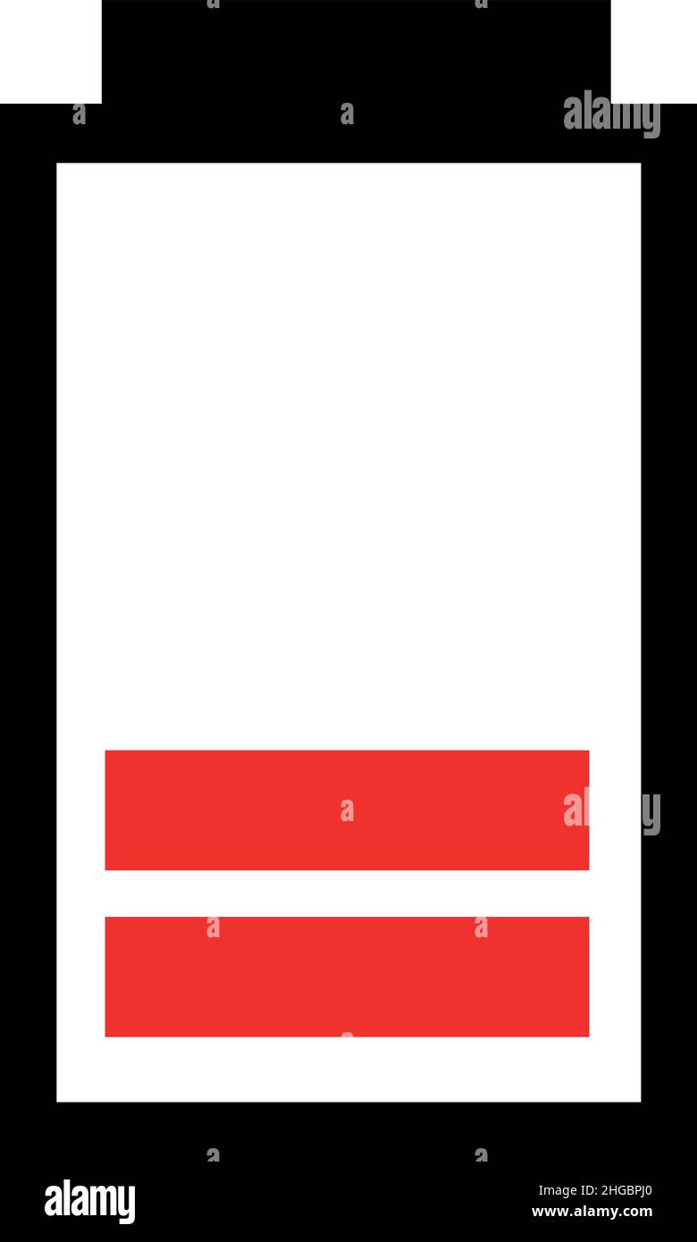 Low battery energy icon Stock Vector Images - Alamy