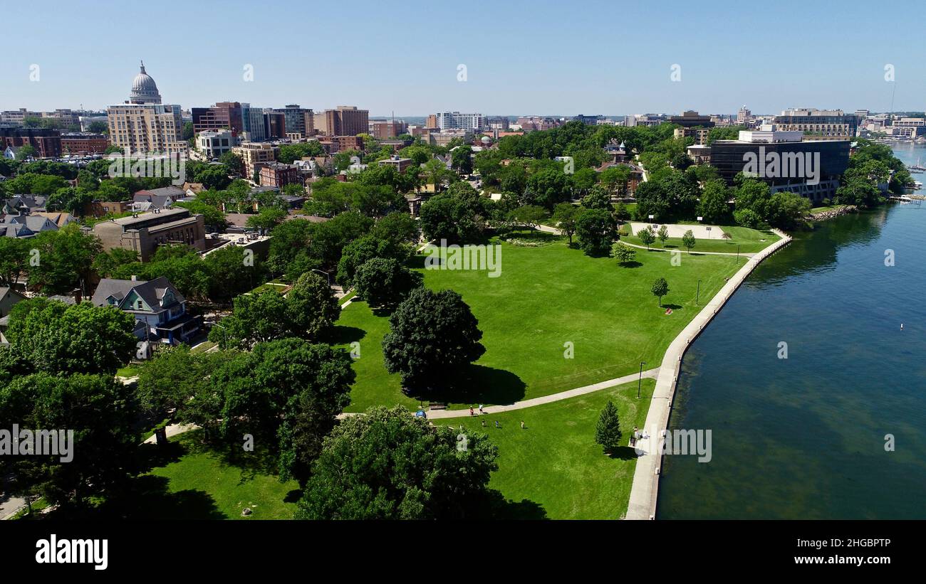 University of wisconsin madison aerial hi-res stock photography and ...