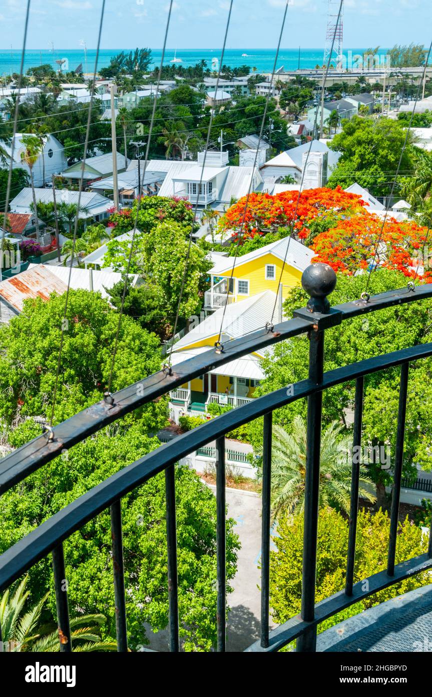 Key West, Lighthouse Observation Deck Stock Photo - Alamy