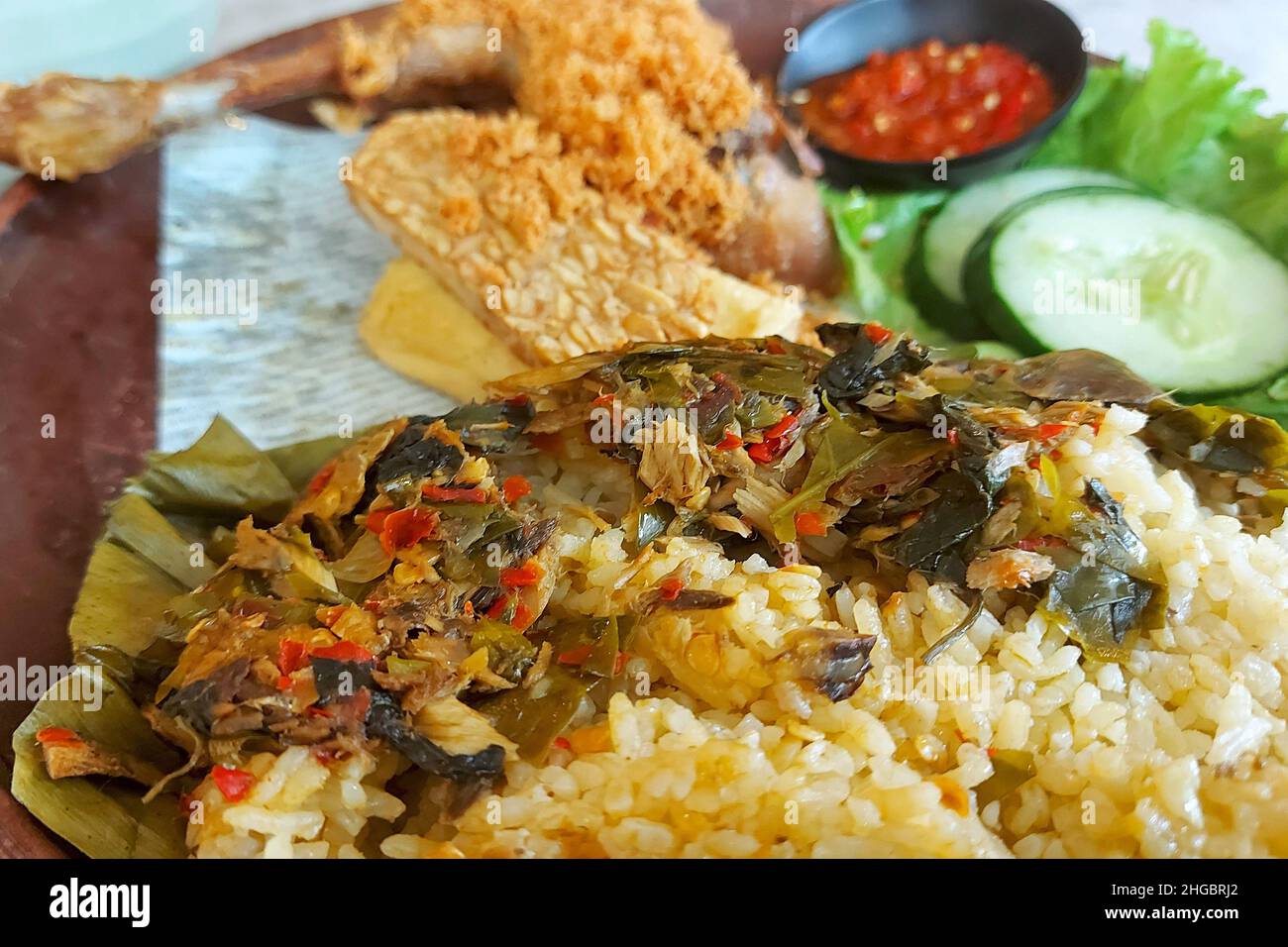 Nasi Bakar, Grilled Rice, Traditional Food of Indonesia Stock Photo - Alamy