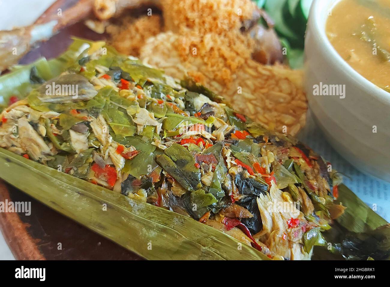 Nasi Bakar, Grilled Rice, Traditional Food of Indonesia Stock Photo - Alamy