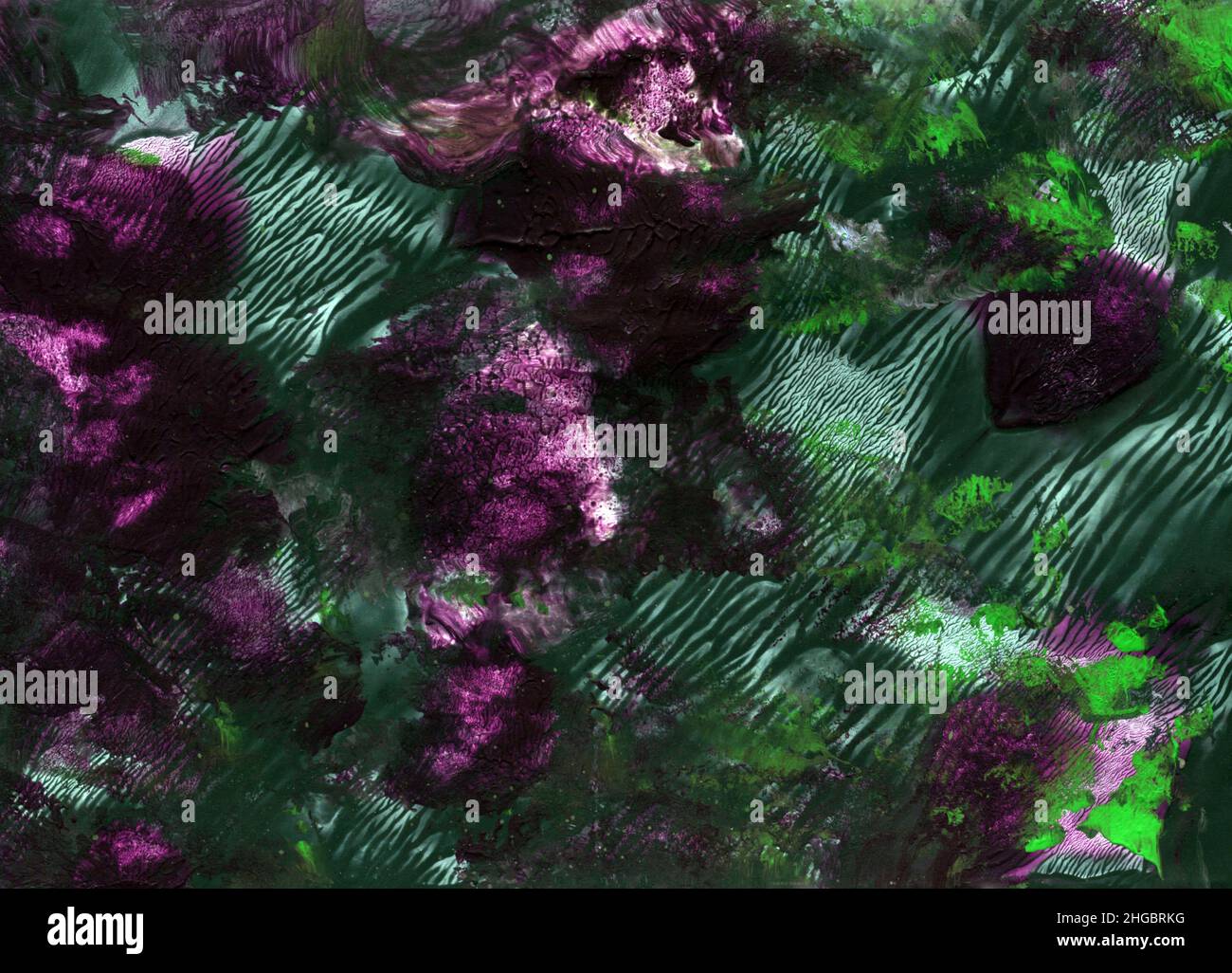 Abstract violet-green art background. Watercolor painting with color ...