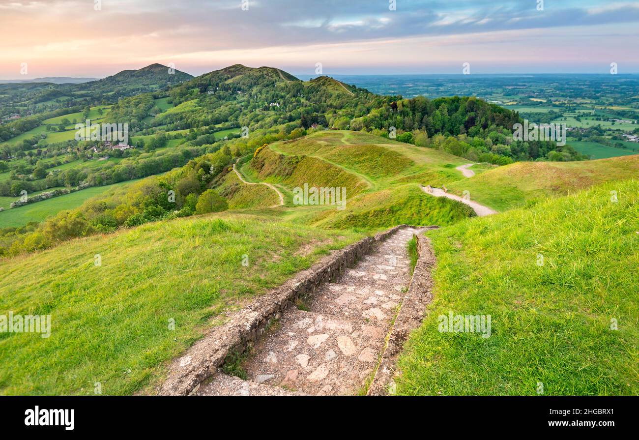 A stepped stone path and hill trails wind their way along the legnth of ...