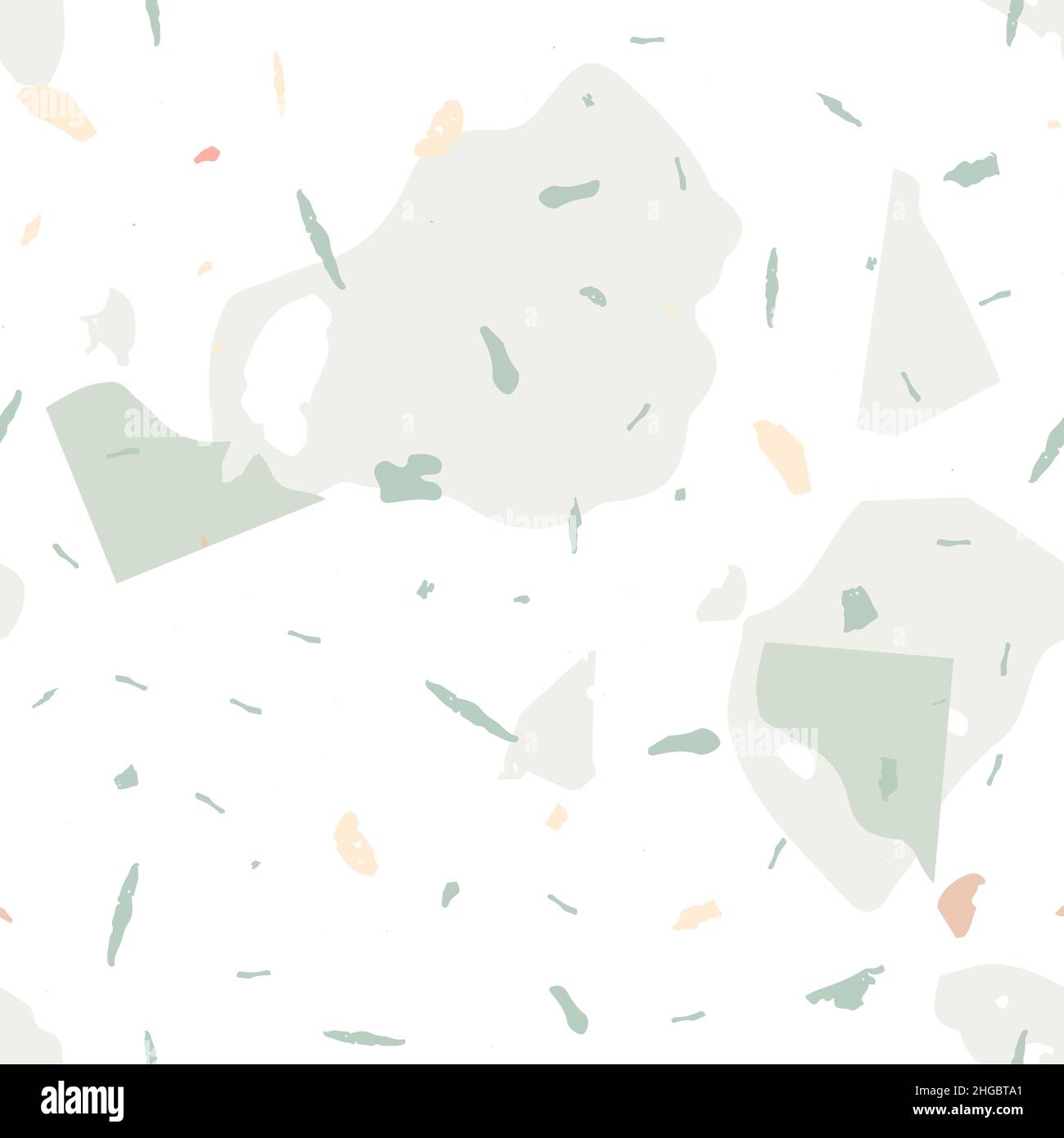 Terrazzo seamless pattern. Earthy minimalistic floor tile for interior ...