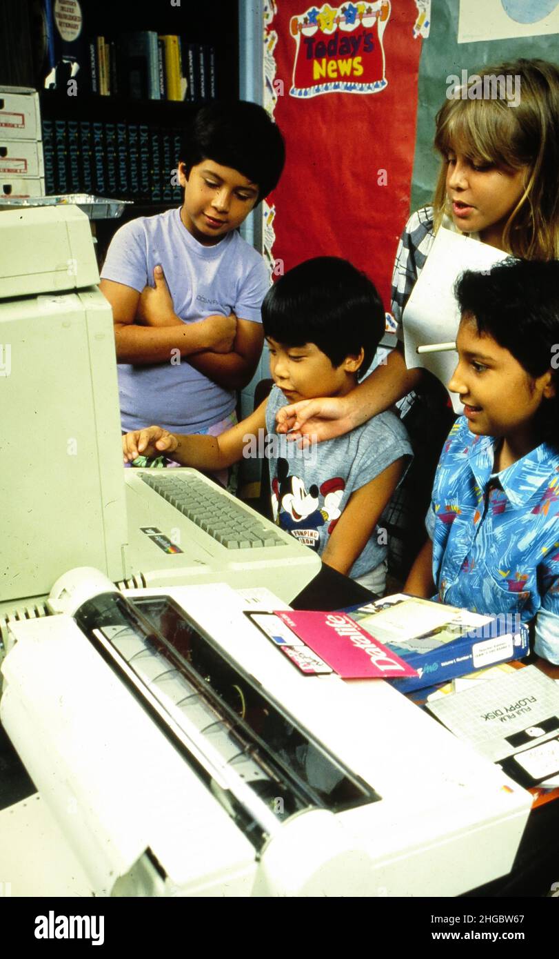 1980s school computer hi-res stock photography and images - Alamy