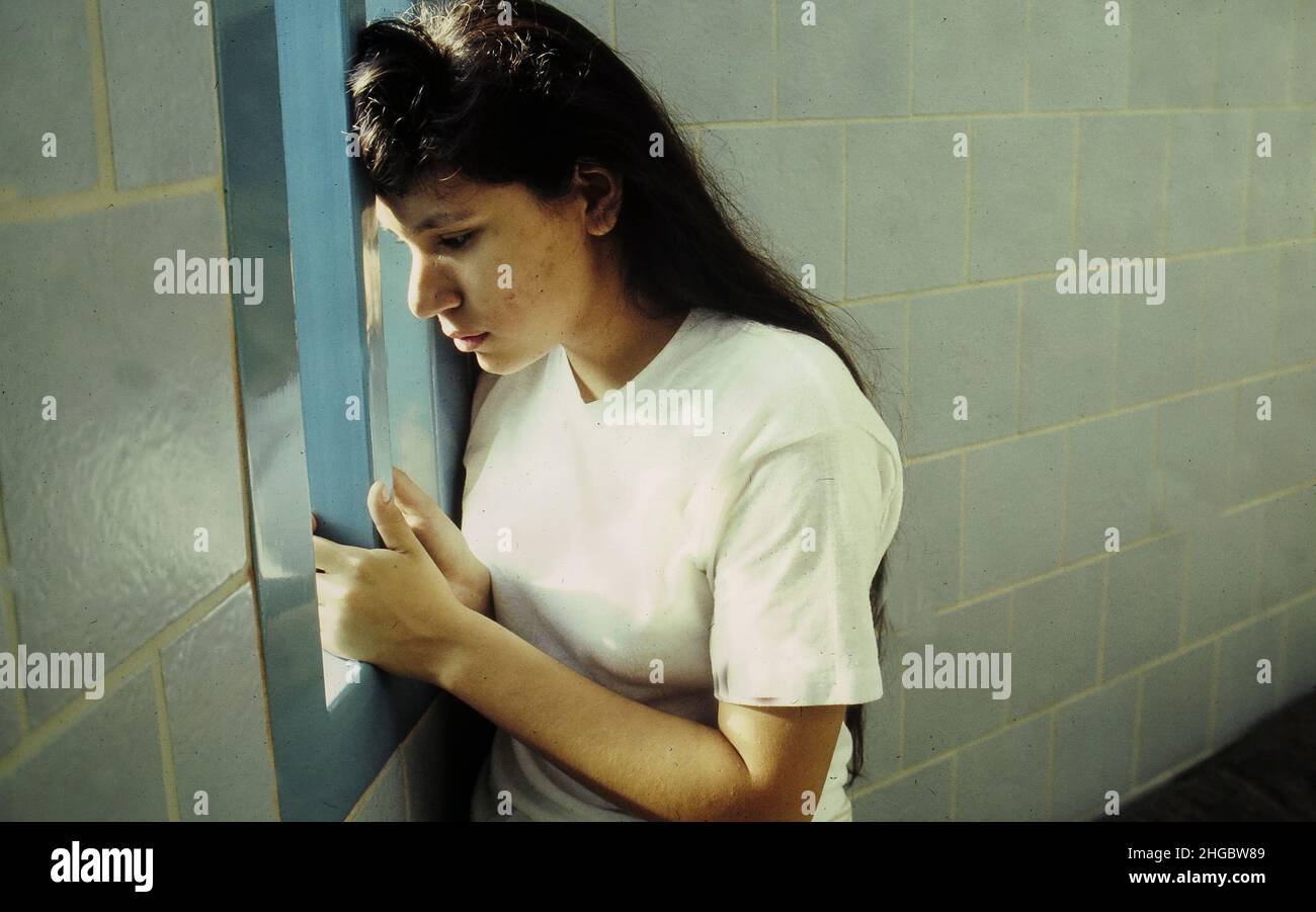 Austin, Texas USA 1989: Teen juvenile justice illustration as teen ...