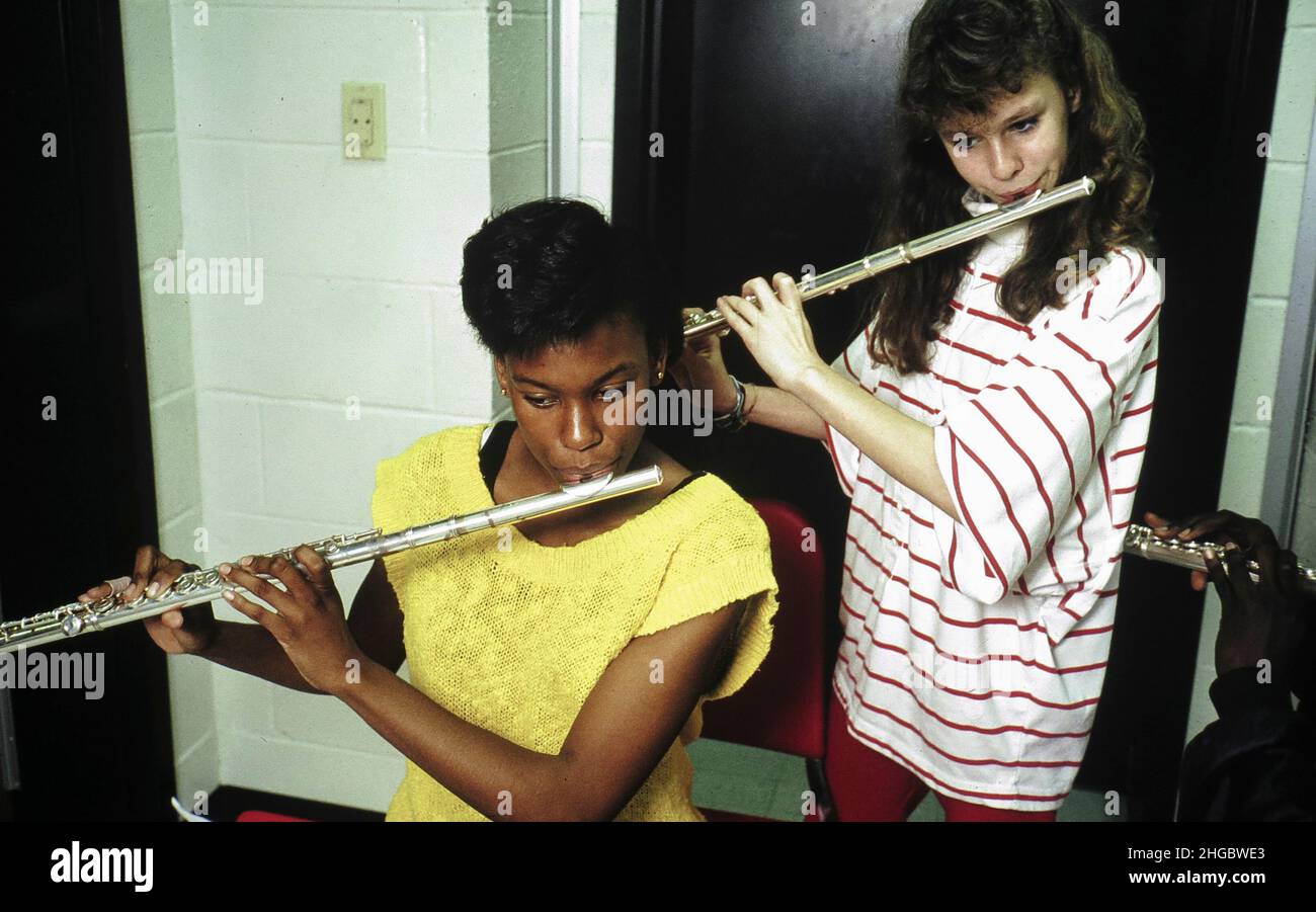Teen flutist hi-res stock photography and images - Alamy