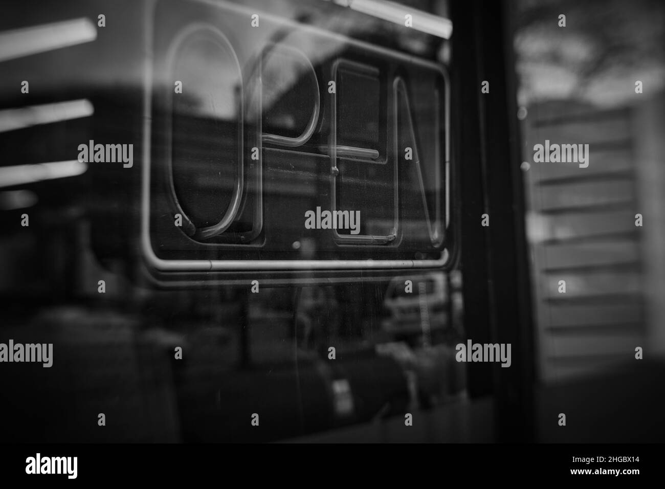 Reflections through a window Stock Photo - Alamy