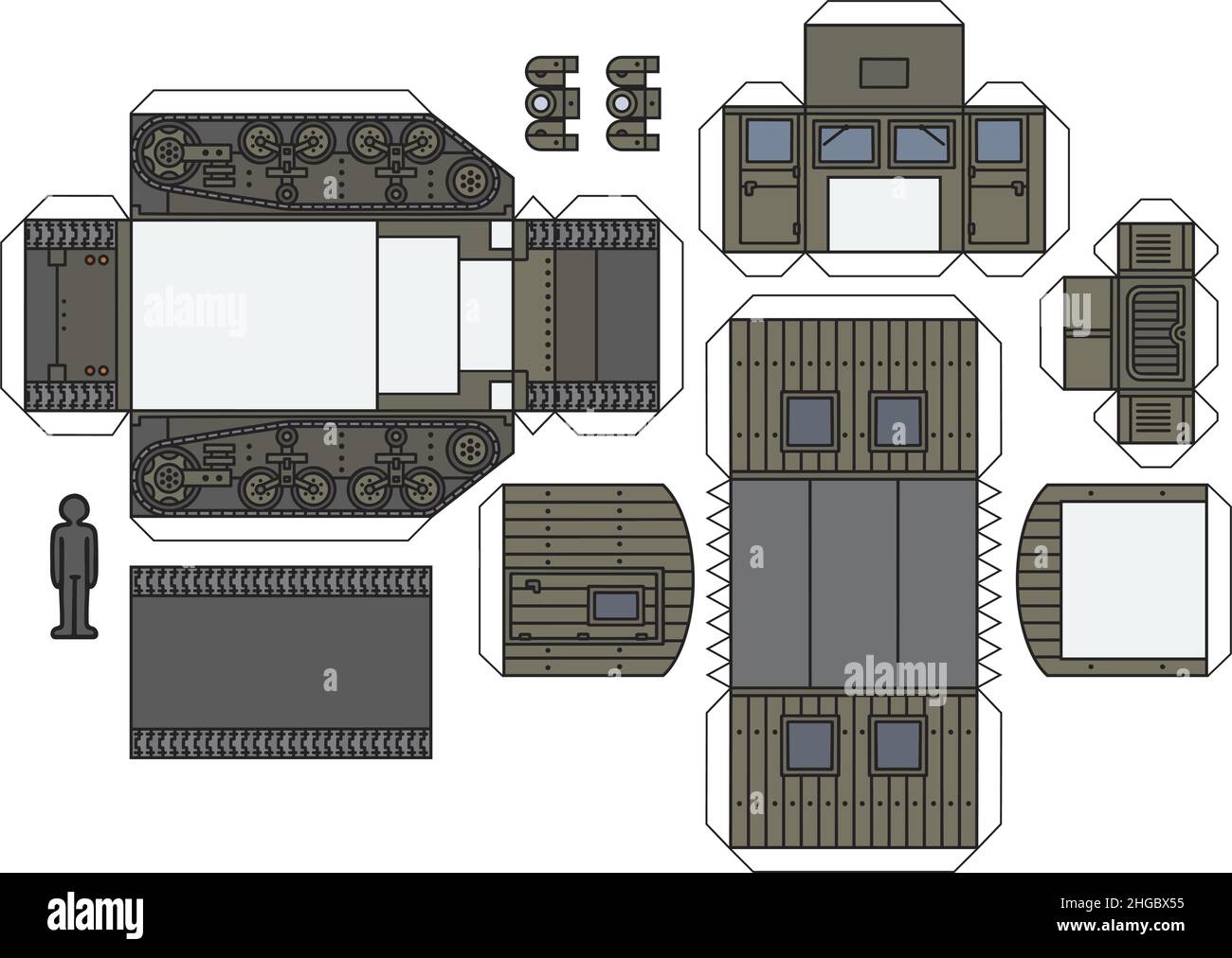Freight military vehicle Stock Vector Images - Alamy