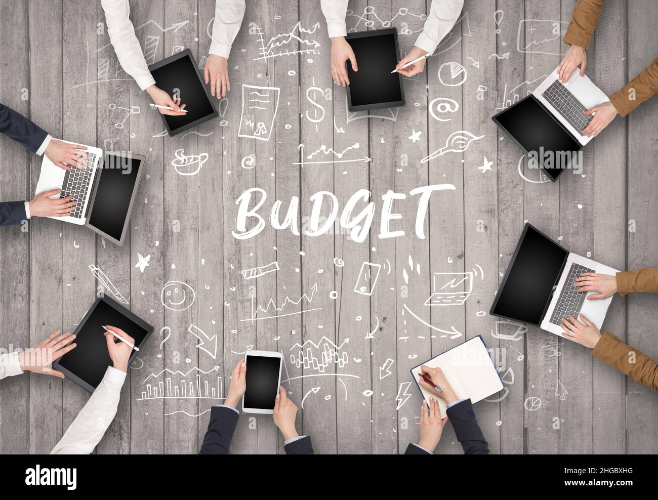 Group of business people working in office Stock Photo - Alamy