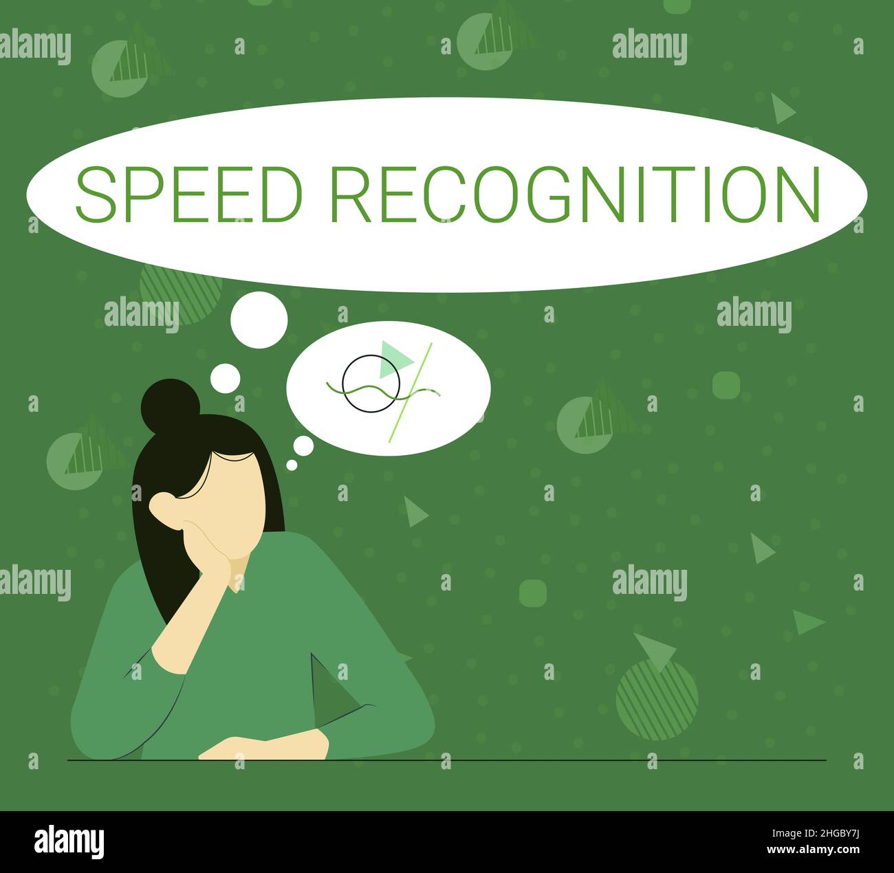 Text Caption Presenting Speed Recognition Business Concept Interdisciplinary Subfield Of