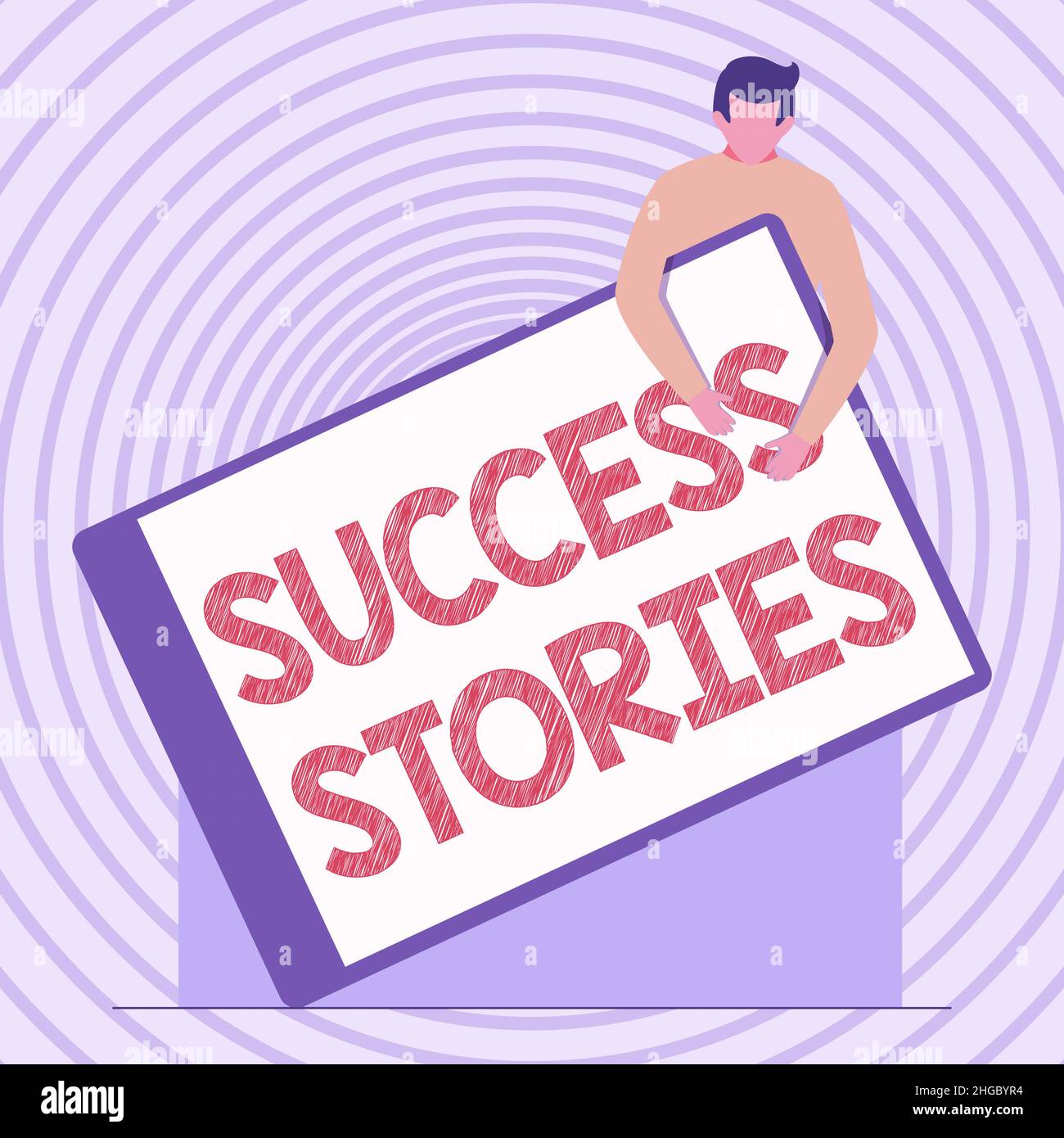 Text sign showing Success Stories. Word Written on a chronicle ...