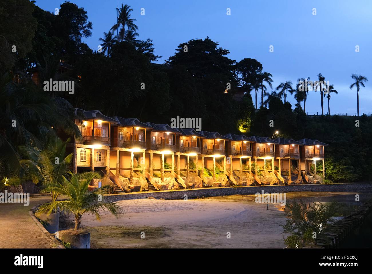 Indonesia Batam - Waterfront at KTM Resort Stock Photo - Alamy