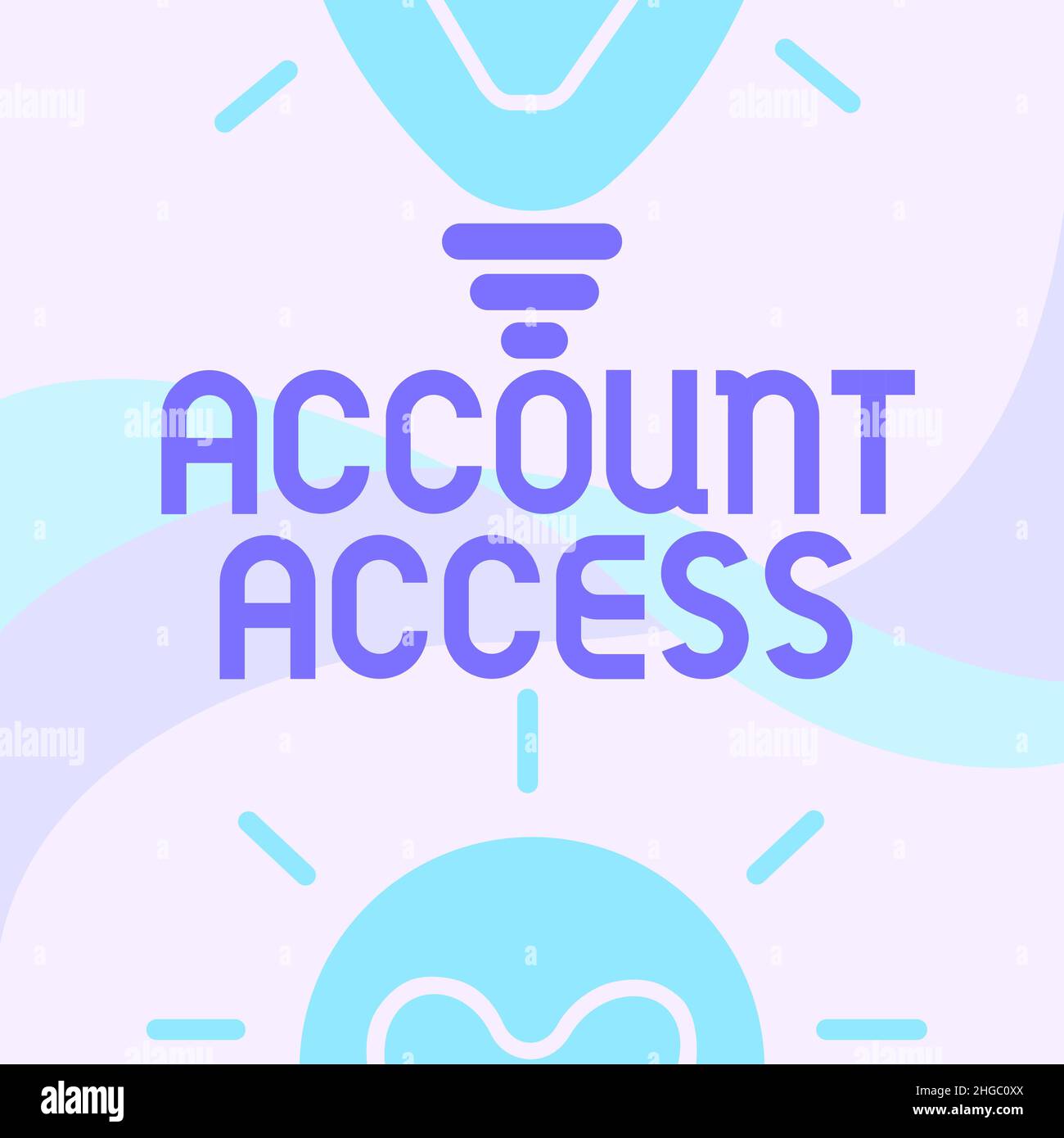 Hand writing sign Account Access. Word for full privilege for the ...