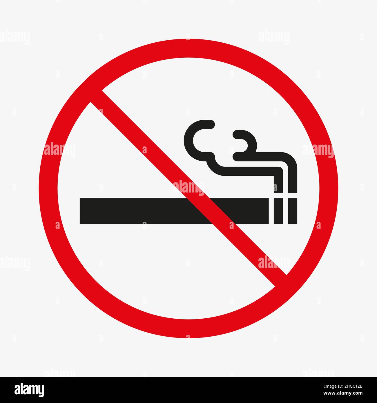 No smoking sign. Cigarette ban vector sign Stock Vector Image & Art - Alamy