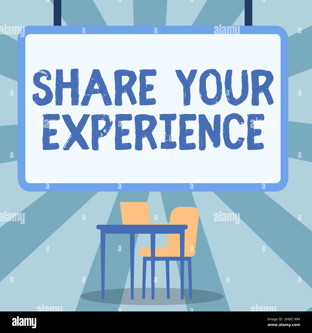 Handwriting text Share Your Experience. Concept meaning tell us your ...