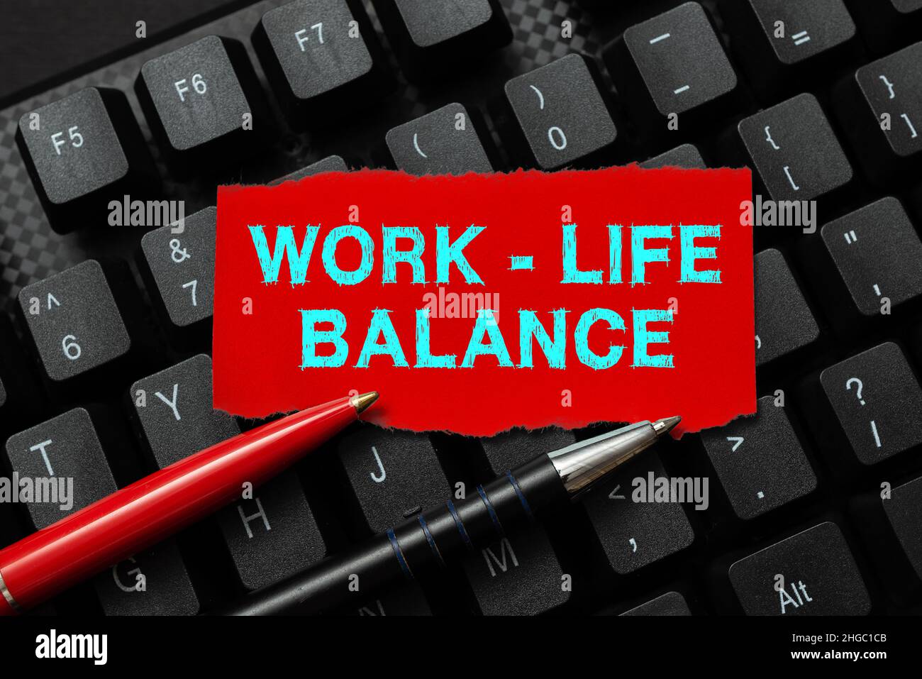 Text caption presenting Work life Balance. Concept meaning ...