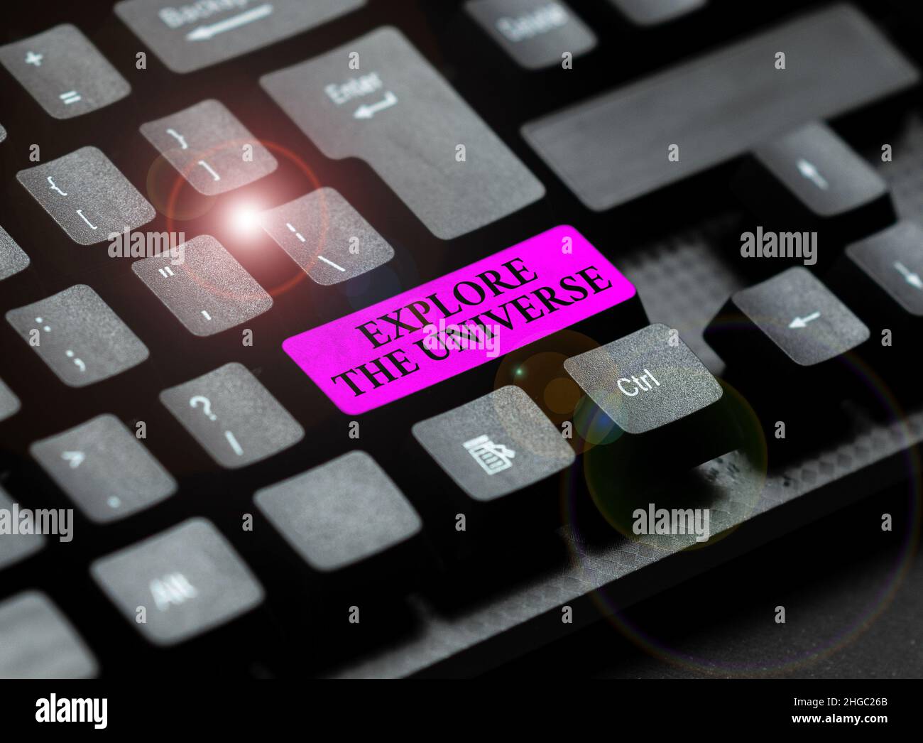 Writing displaying text Explore The Universe. Business overview Space ...