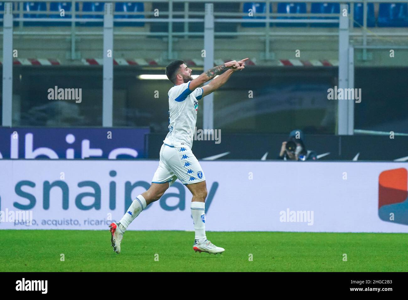 Patrick Cutrone (Empoli FC) score goal during the Italian Cup, Coppa ...