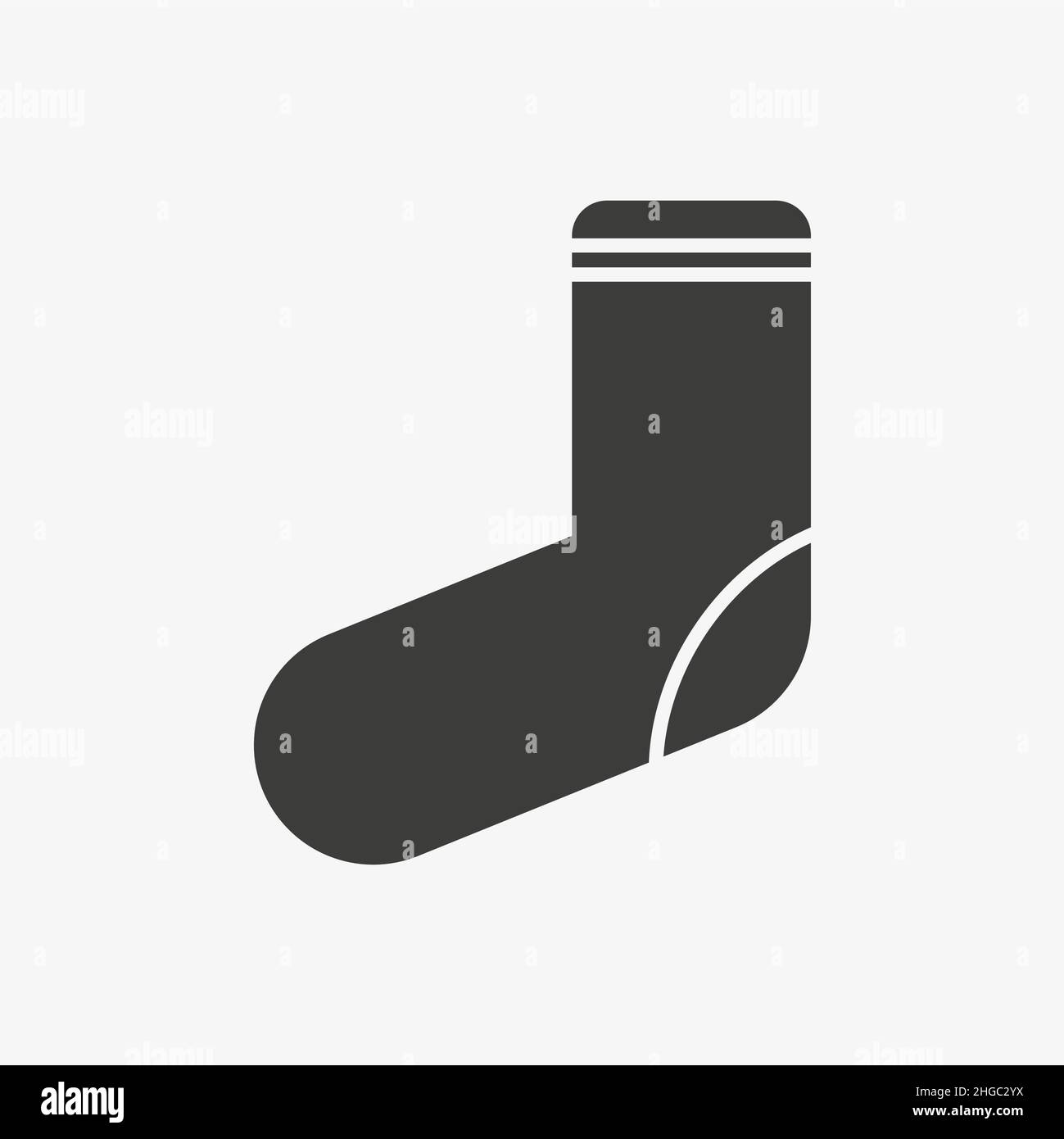 Sock vector icon isolated on white background Stock Vector Image & Art ...