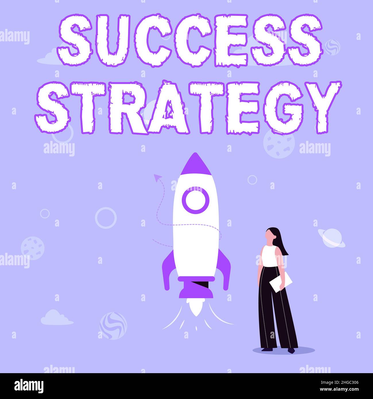 Handwriting text Success Strategy. Business concept provides guidance ...