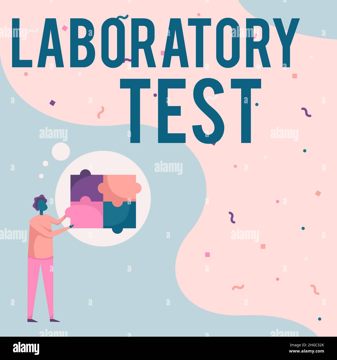 Hand writing sign Laboratory Test. Internet Concept Determination of a ...