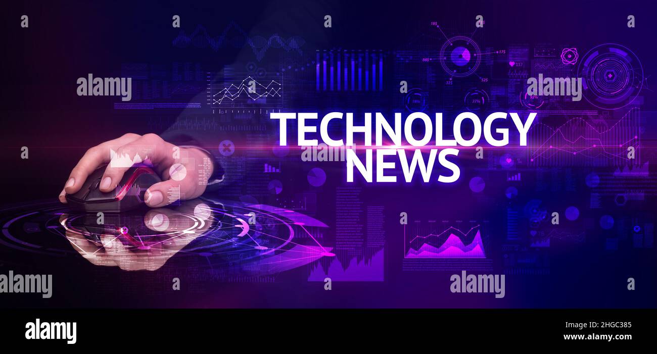 hand holding wireless peripheral, modern technology concept Stock Photo ...