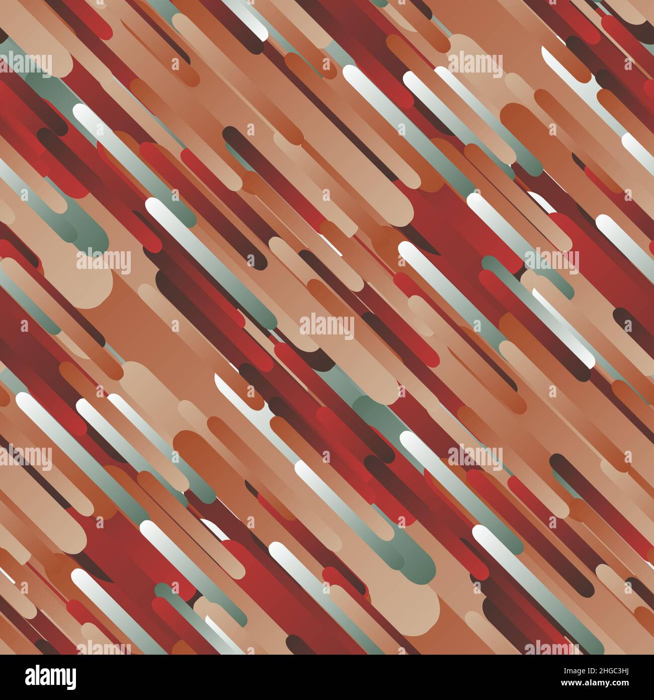 Seamless funky pill shaped gradient lines surface pattern design for ...