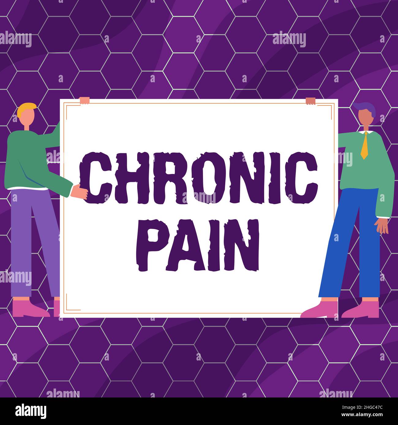 Conceptual caption Chronic Pain. Business overview discomfort that ...