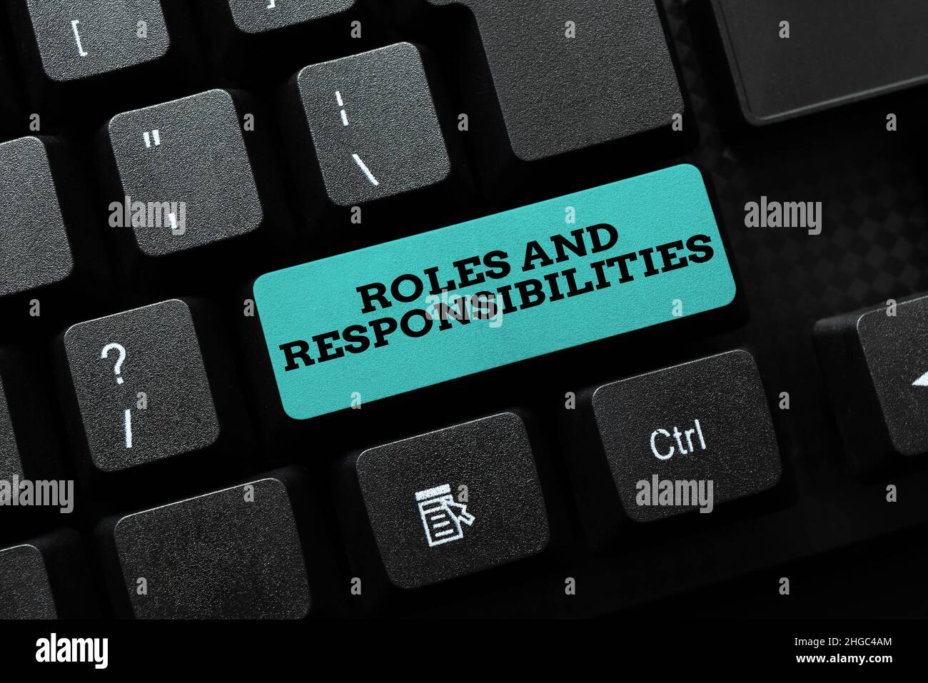Handwriting text Roles And Responsibilities. Conceptual photo Business ...