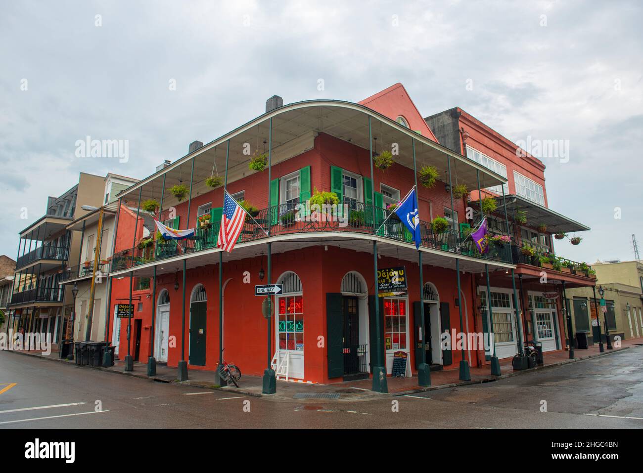 Deja Vu Restaurant in a historic building on 400 Dauphine Street at ...
