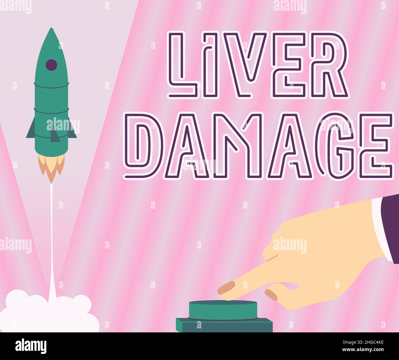 Text sign showing Liver Damage. Business approach any disorder of the ...