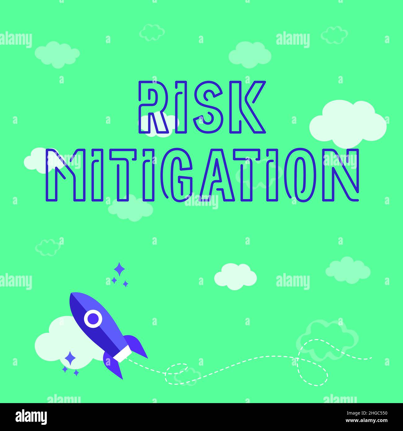 Conceptual caption Risk Mitigation. Word for strategy to prepare for ...