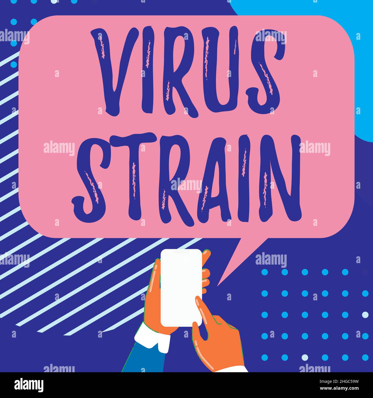 Writing displaying text Virus Strain. Word Written on Another genetic ...