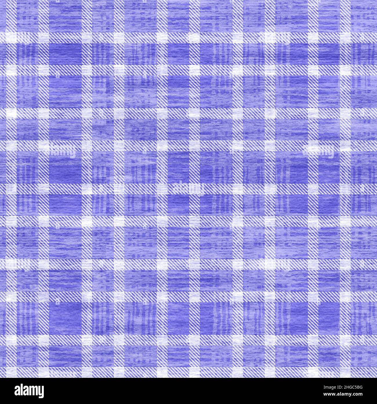 Peri purple plaid tartan color of the year seamless pattern texture. Tonal grunge check trendy ...