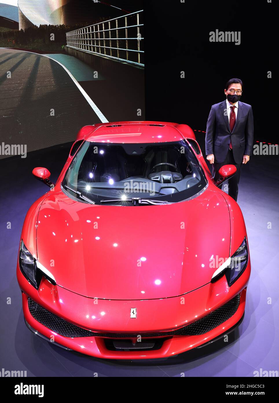 20th Jan, 2022. Ferrari's supercar Kim Kwang-cheol, chief of Ferrari's ...