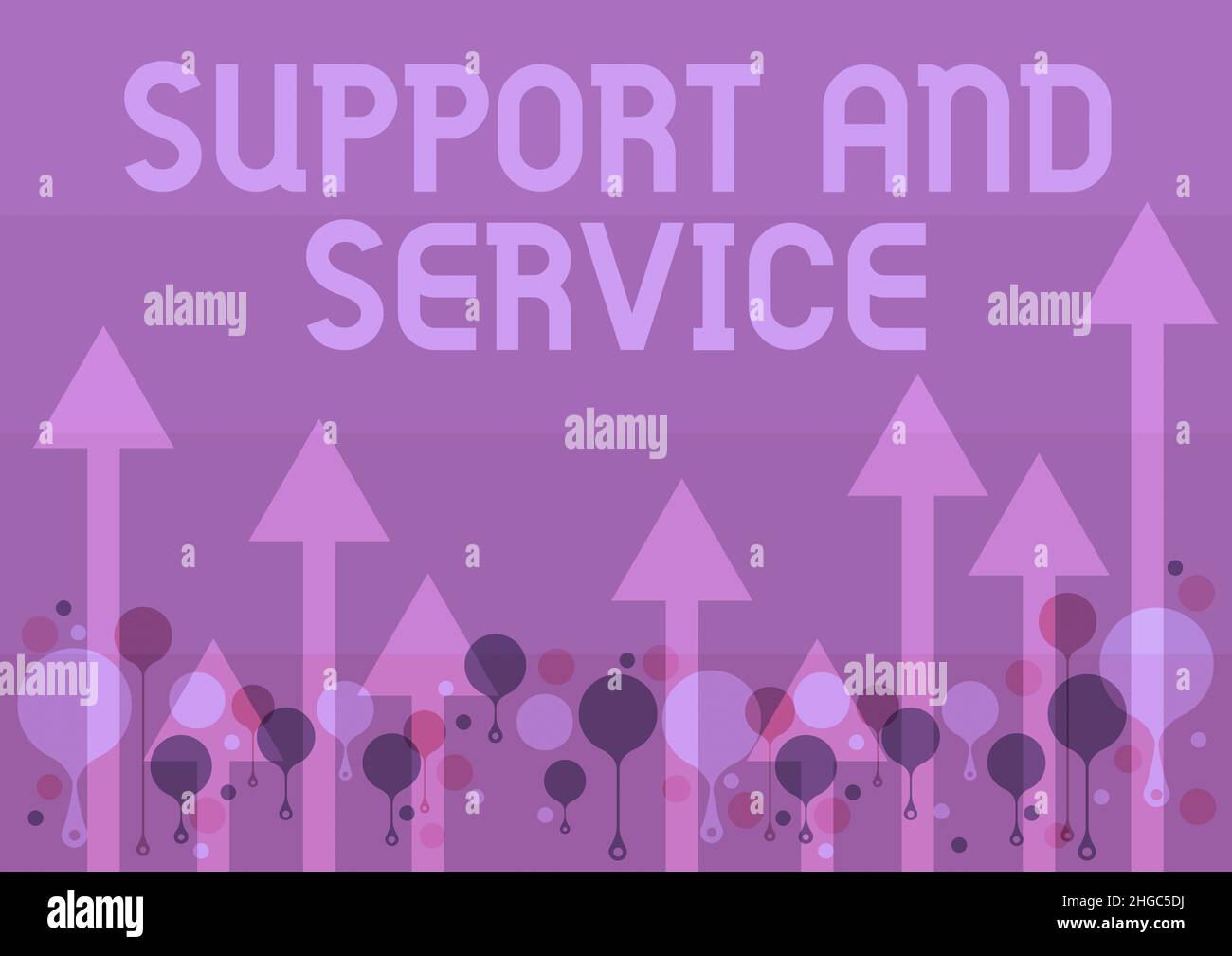 Conceptual display Support And Service. Business concept Technical ...