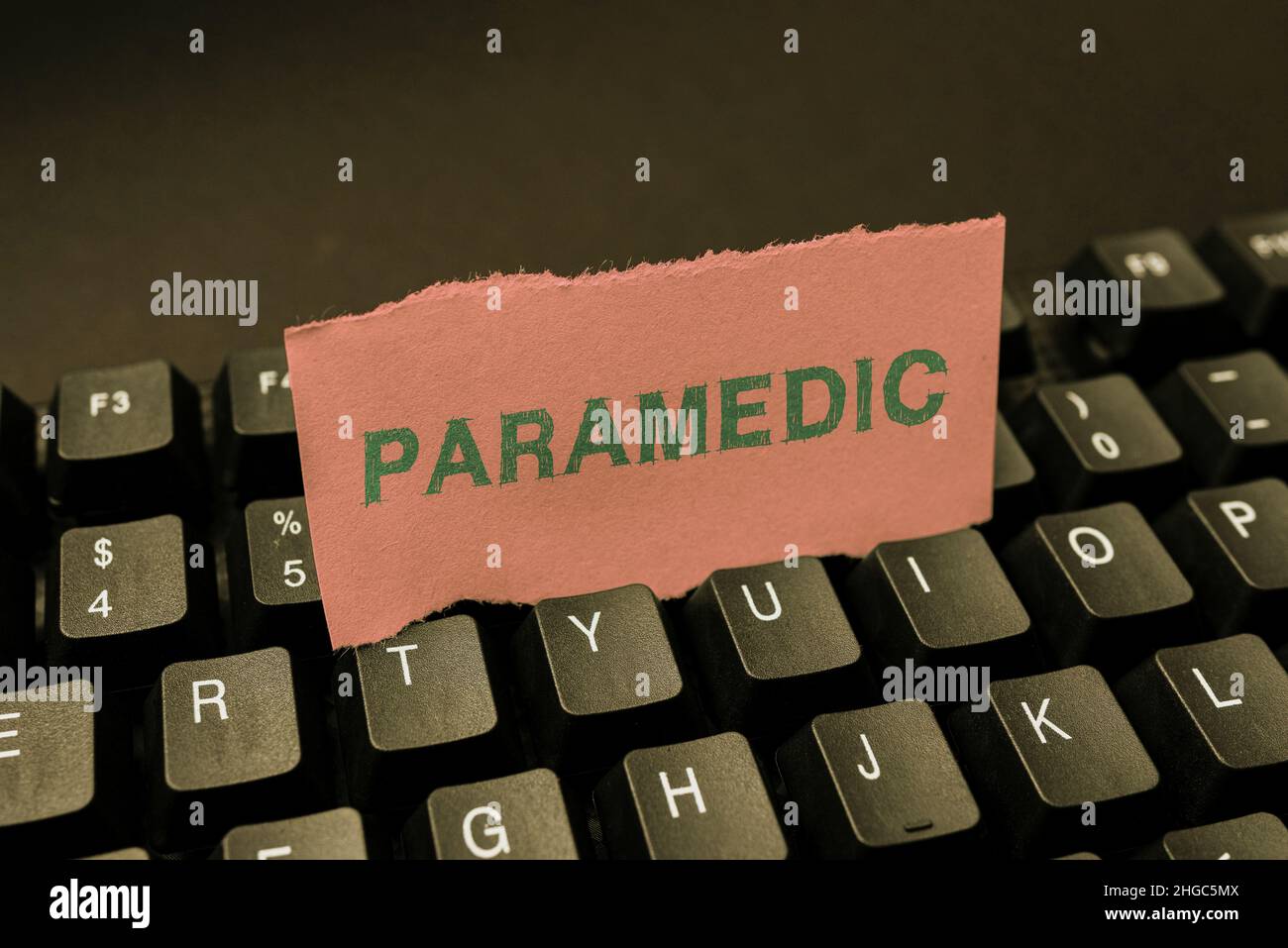Writing displaying text Paramedic. Business approach a health worker ...