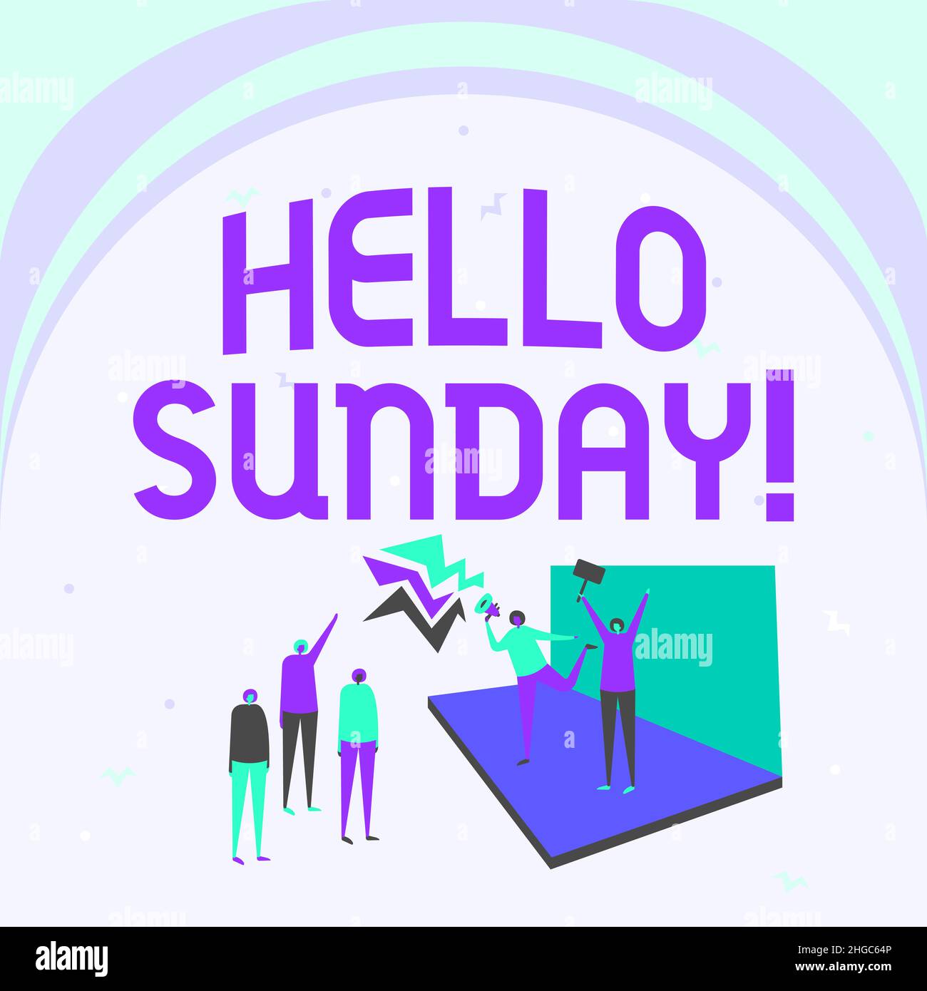 Conceptual caption Hello Sunday. Business approach inspired positive ...