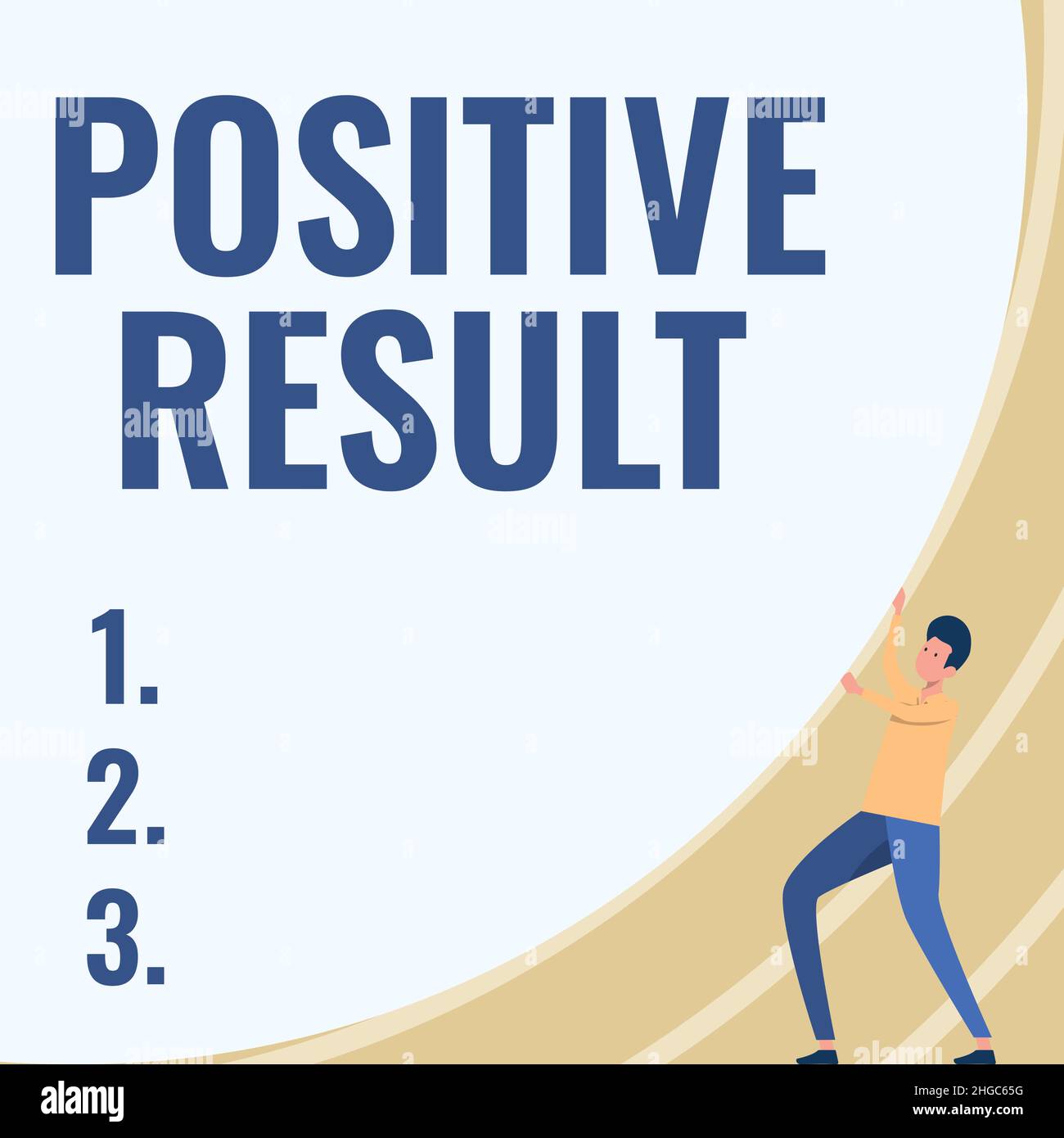 Conceptual display Positive Result. Internet Concept shows that a ...