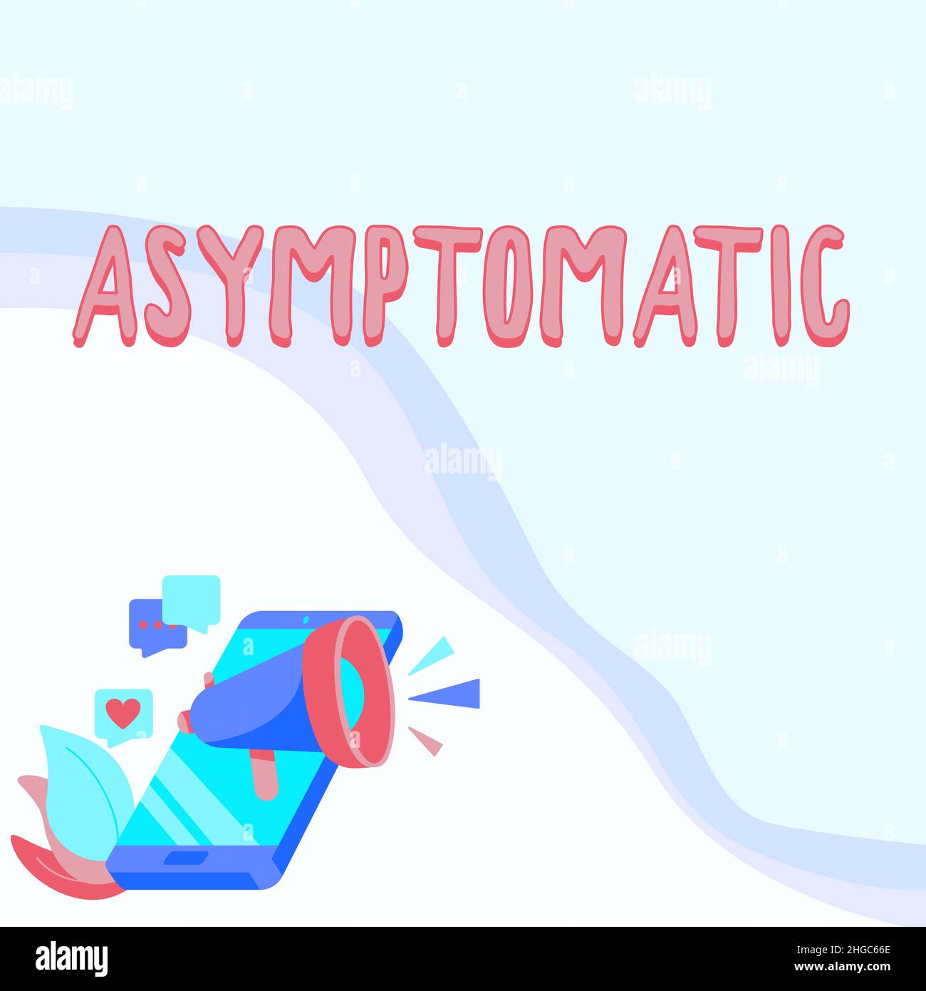 Handwriting text Asymptomatic. Business concept a condition or a person ...
