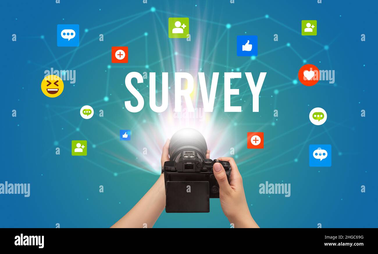 Using camera to capture social media content Stock Photo - Alamy