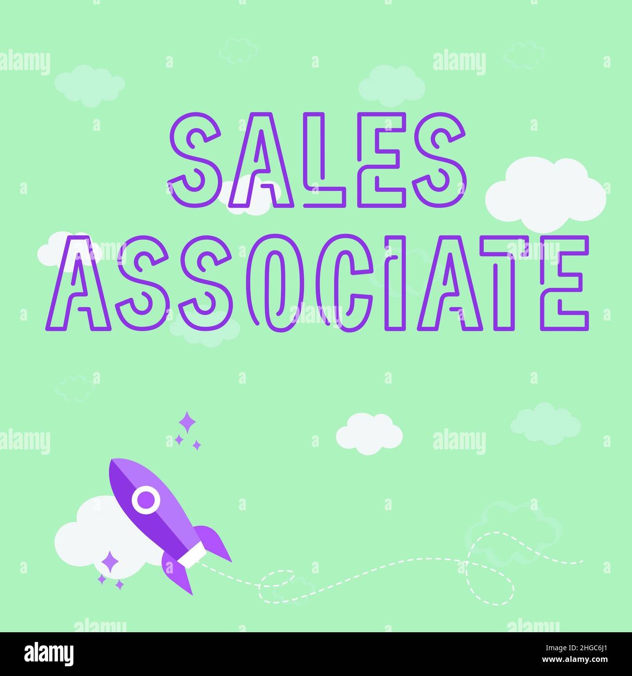 Text sign showing Sales Associate. Concept meaning primary task is ...