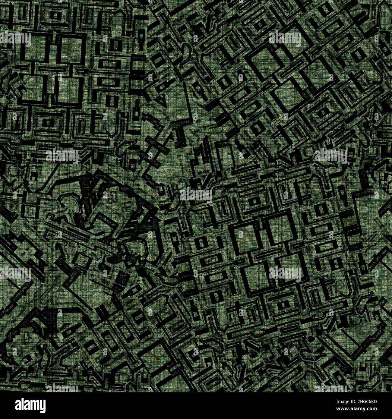 Grunge forest green random geometric distressed seamless texture ...
