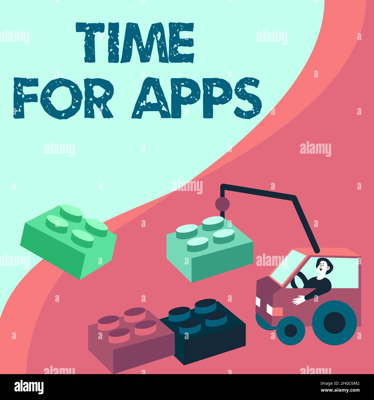 Digital apps blocks hi-res stock photography and images - Alamy