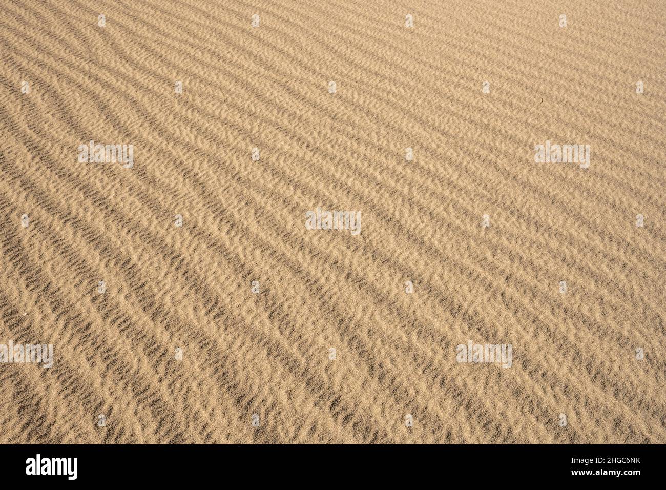 Rippling Texture of A Death Valley Sand Dune on a quiet morning Stock ...