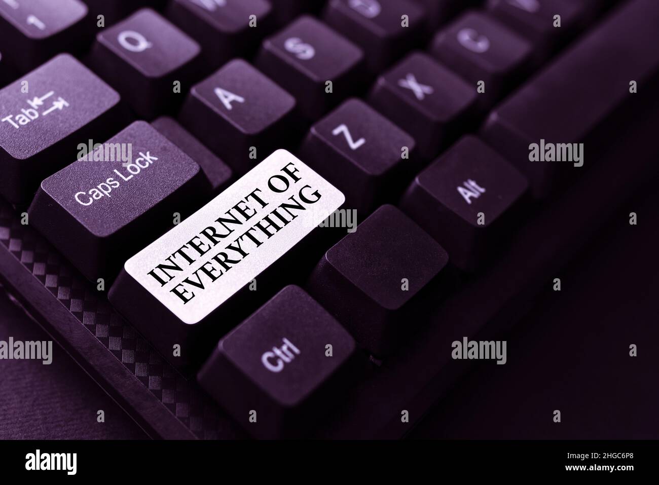 Text sign showing Internet Of Everything. Word Written on smart modern ...