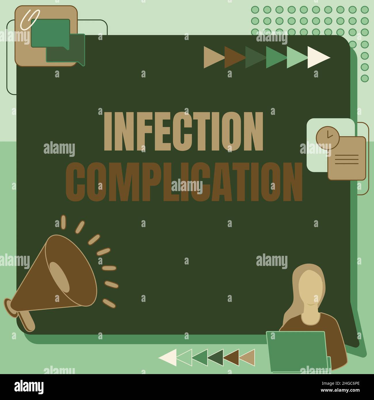 Inspiration showing sign Infection Complication. Concept meaning ...