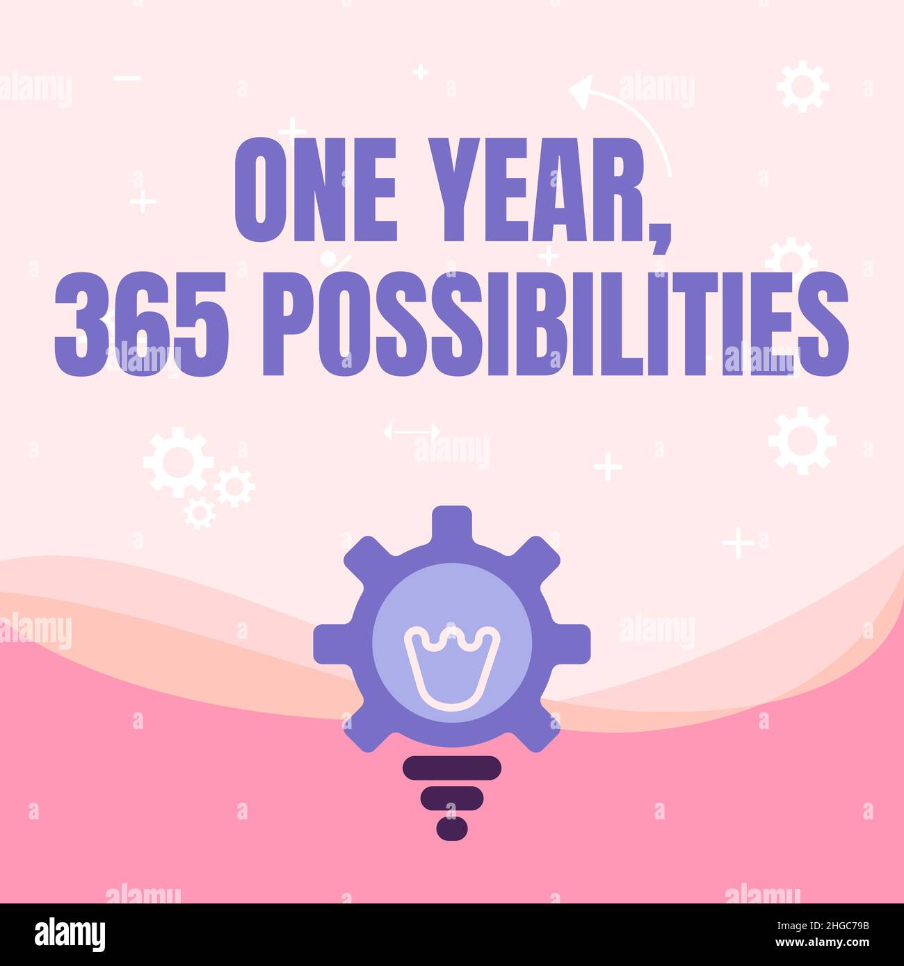 Text showing inspiration One Year, 365 Possibilities. Internet Concept ... Text showing inspiration One Year, 365 Possibilities. Internet Concept ...